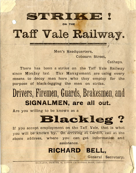 Human Rights: 1848 - 1914 - Poster warning others not the work in the ...