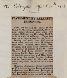 Hunger strike statement - The National Archives