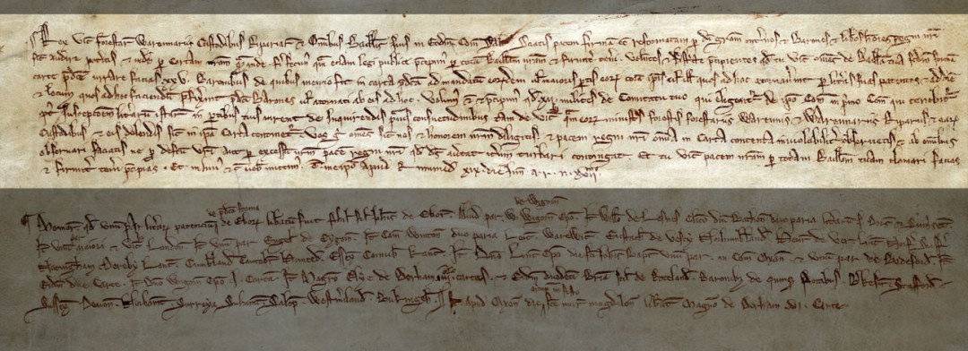 Peace announced, 1215 - The National Archives