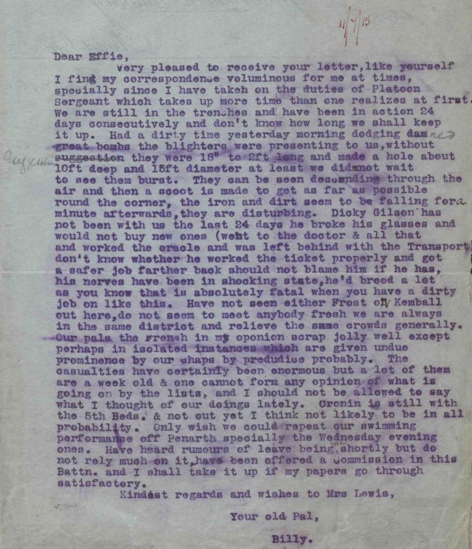 Trenches: ‘dodging damned great bombs’ - The National Archives