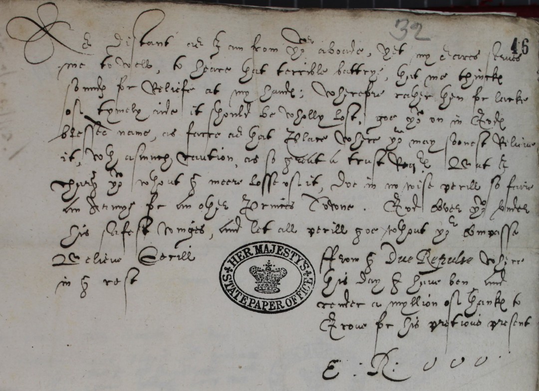 Elizabeth I to Robert Devereux - The National Archives
