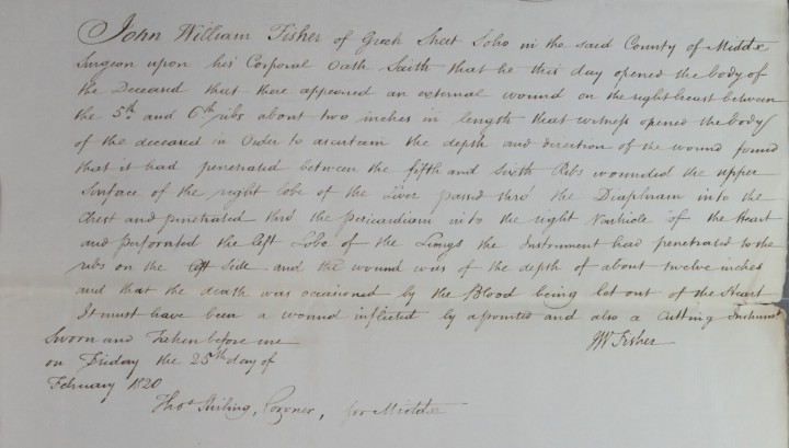 Coroner's report - The National Archives