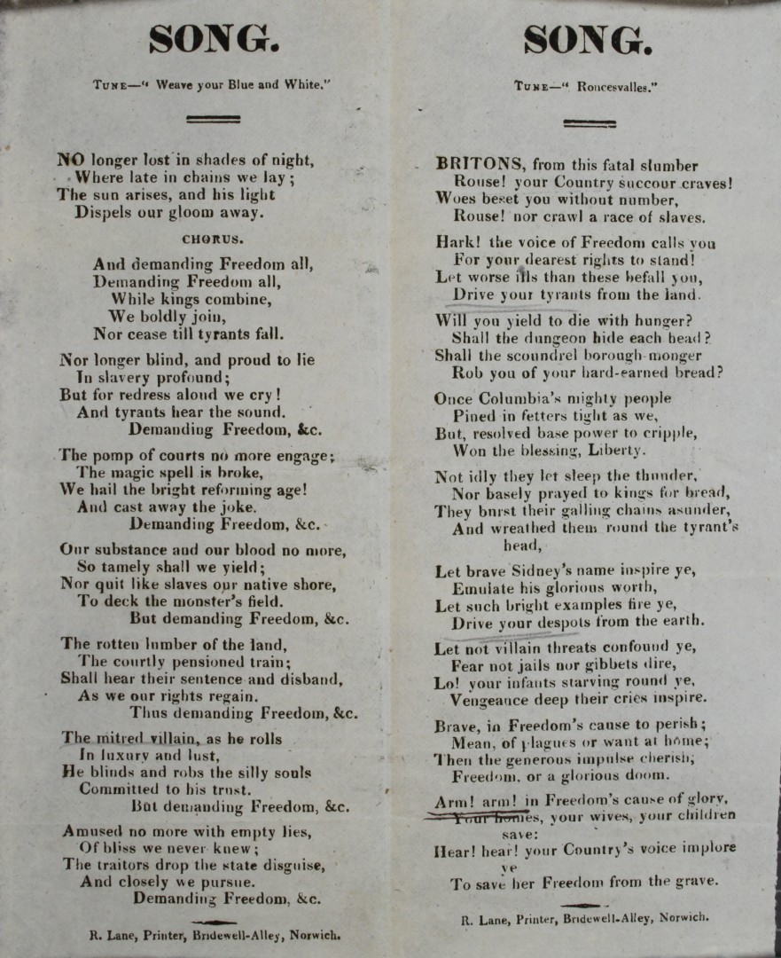 Seditious songs - The National Archives