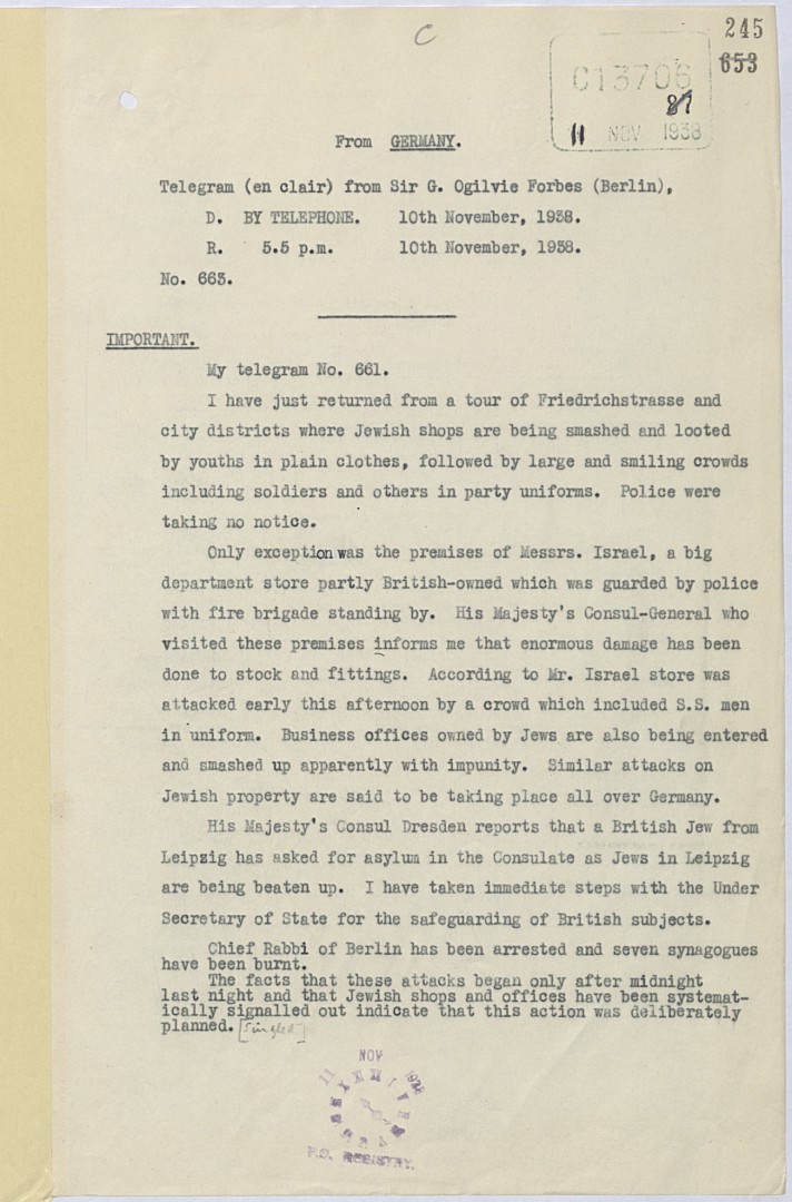 Kristallnacht - The National Archives