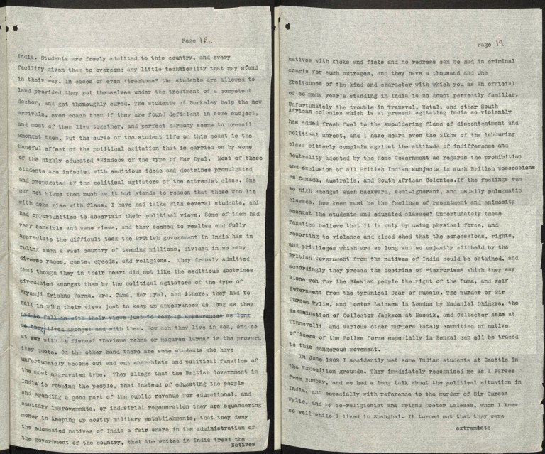 Indian radical politics - The National Archives