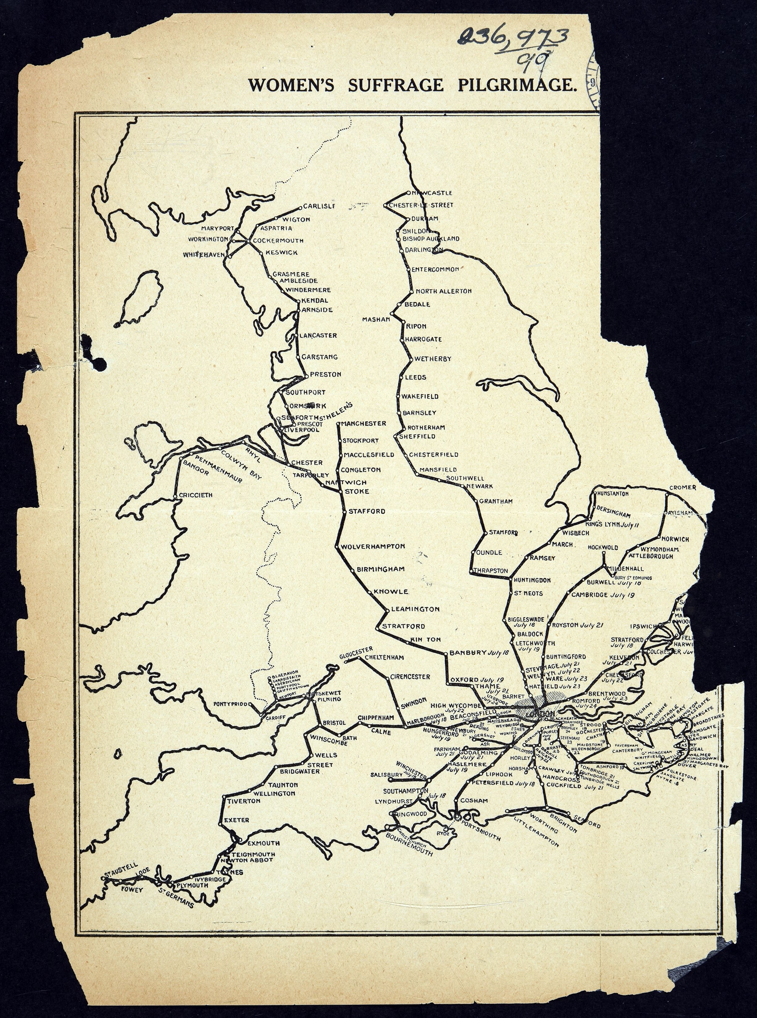 Pilgrimage map - The National Archives