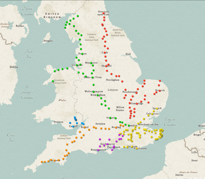 Pilgrimage map - The National Archives