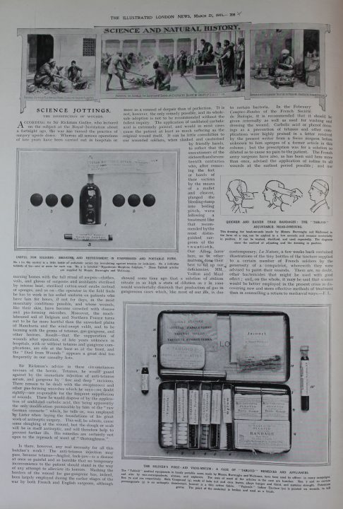 Disinfection of wounds & first aid kit - The National Archives