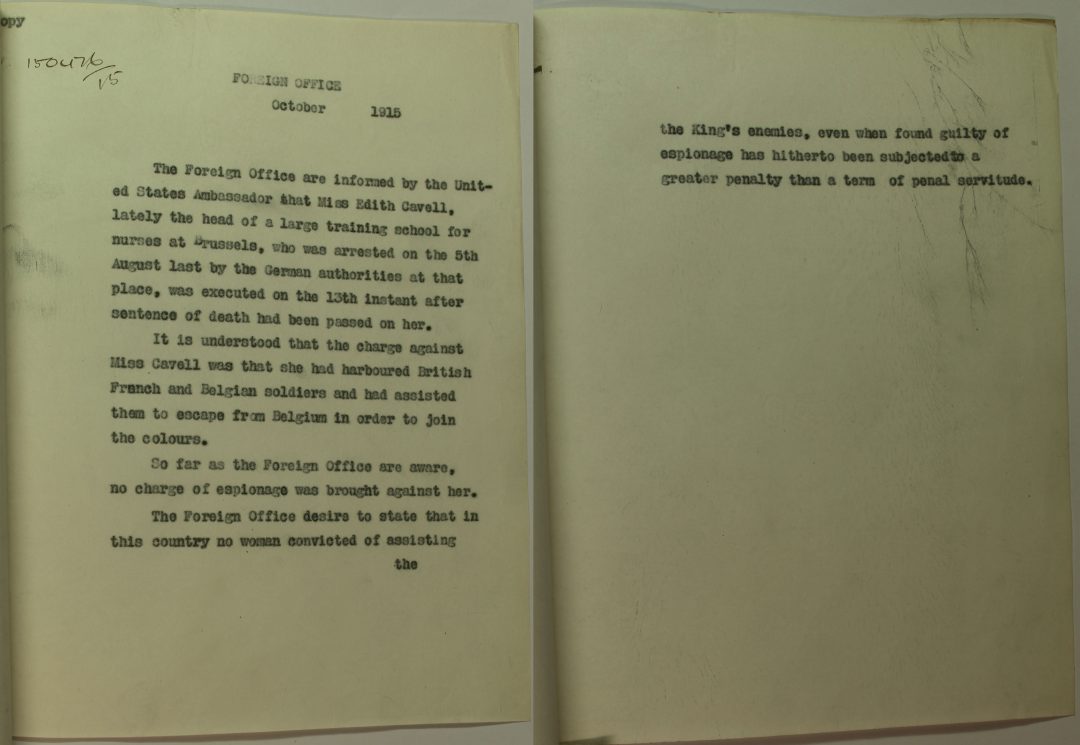 Edith Cavell - The National Archives