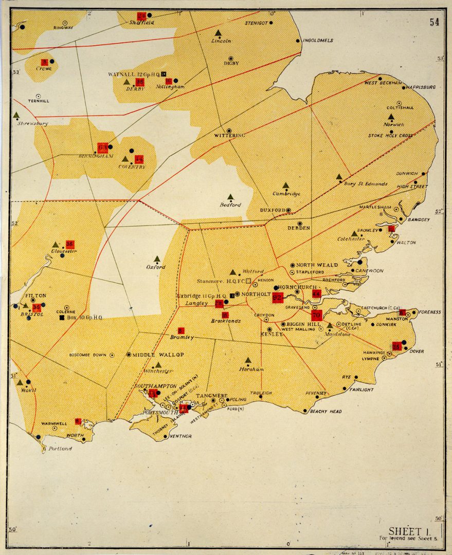 Battle of Britain Map - The National Archives