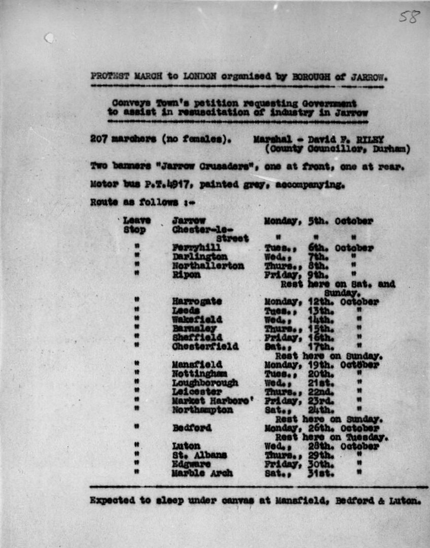 Jarrow March 1936 - The National Archives