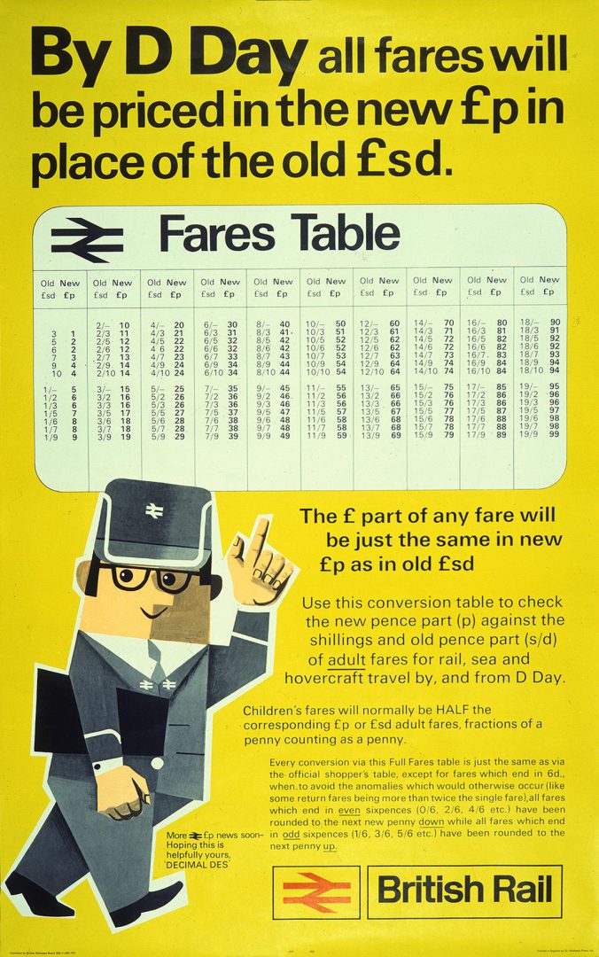 British Rail goes decimal 1971 - The National Archives