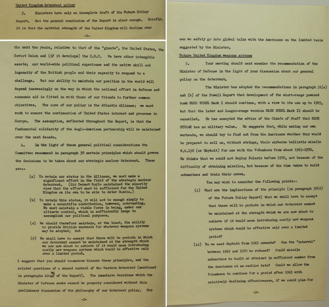 British defence policy 1960 - The National Archives