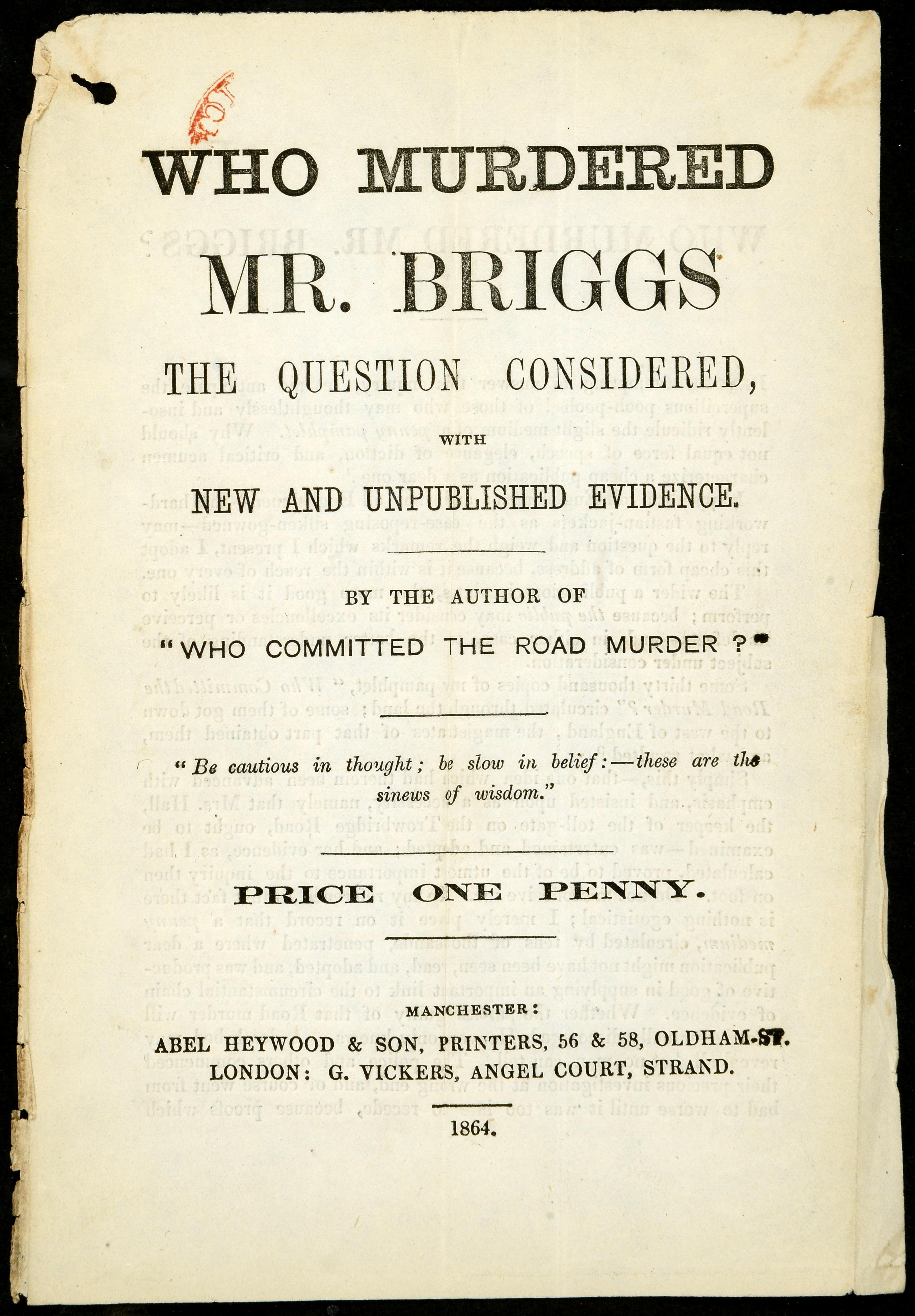 Source 4 - Thomas Briggs pamphlet - The National Archives