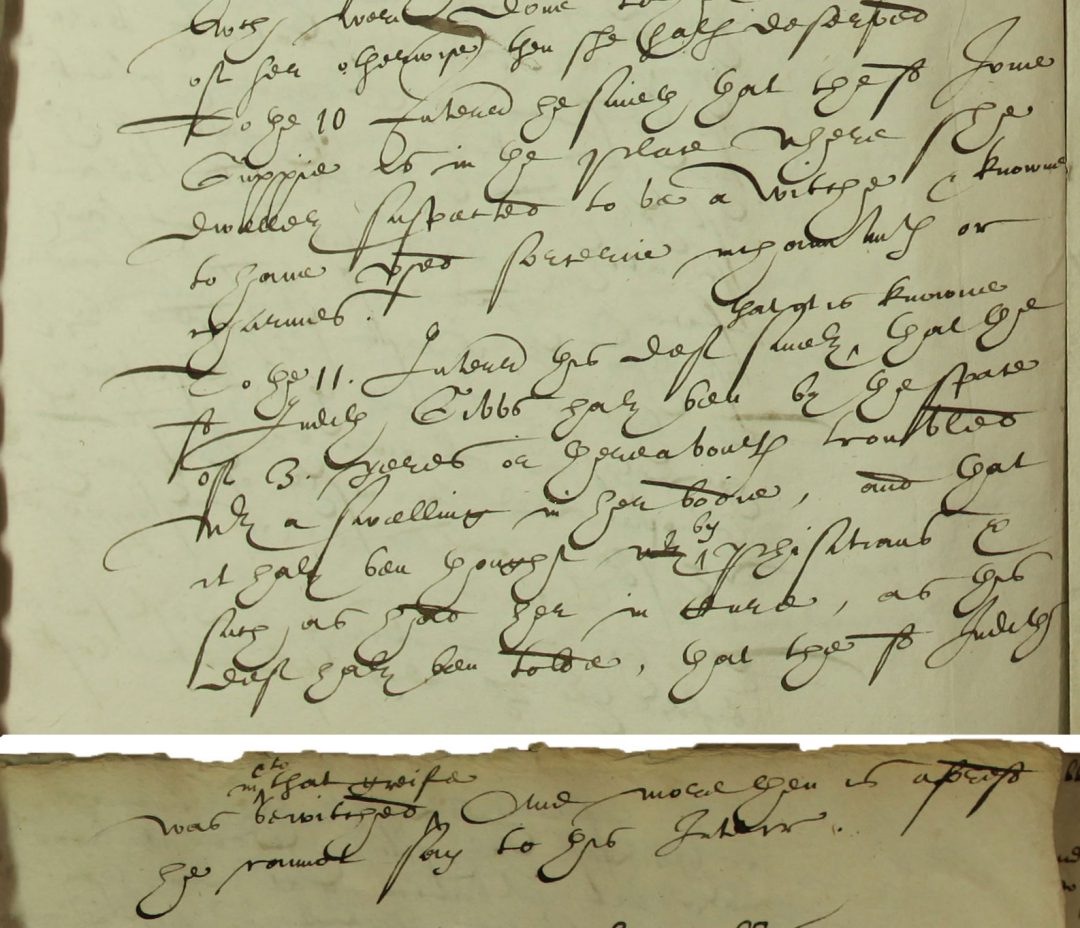 Trial evidence for witchcraft - The National Archives