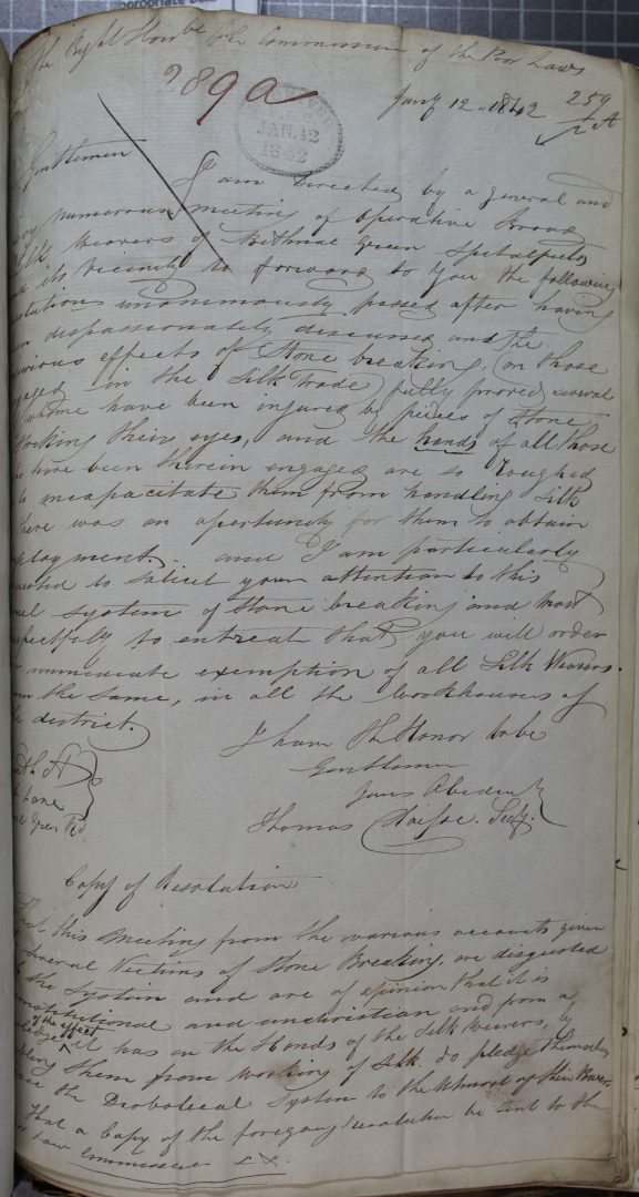 'effects of stone breaking' - The National Archives