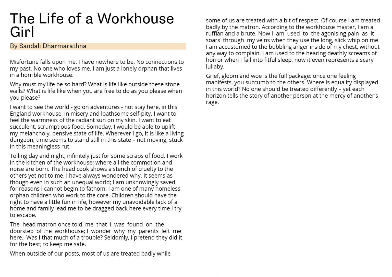 The Life of a Workhouse Girl - The National Archives