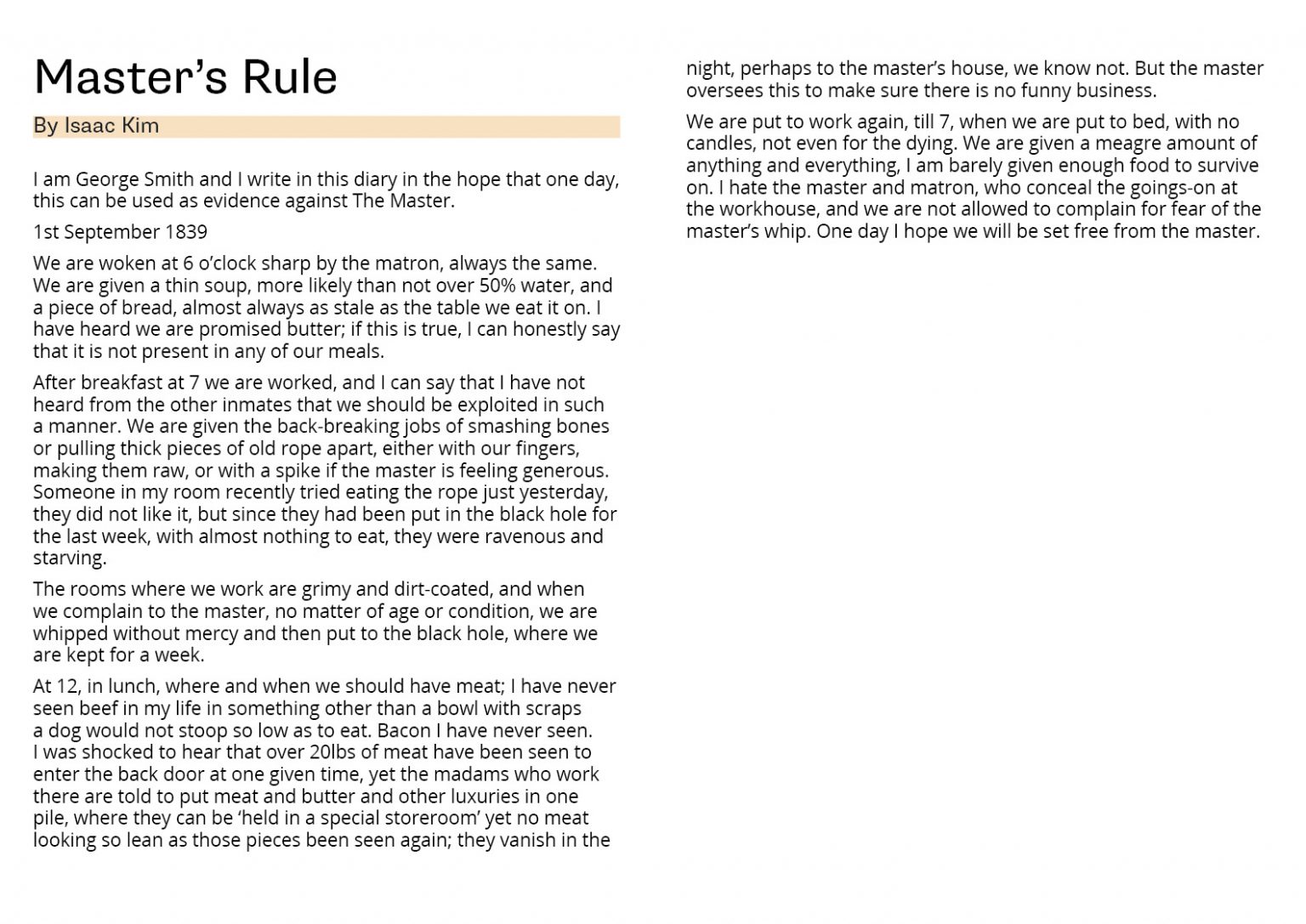 Master's Rule - The National Archives