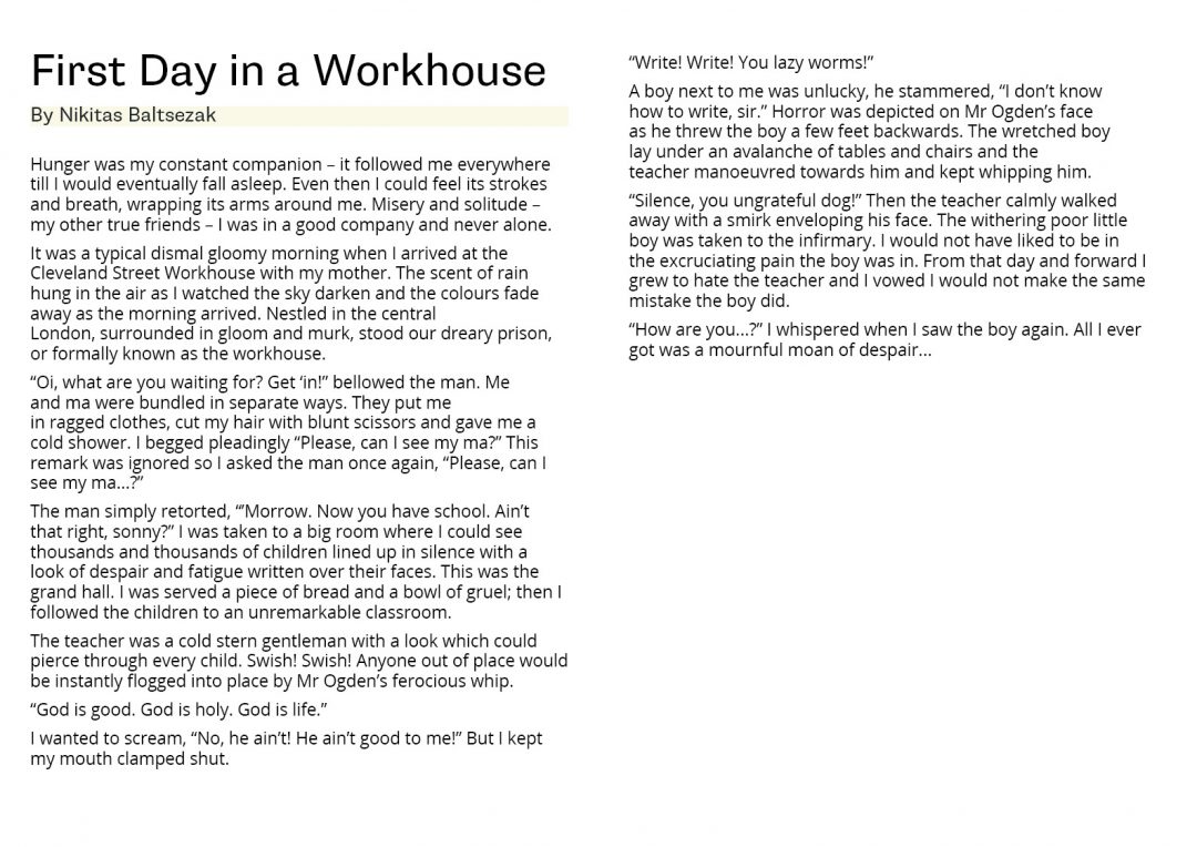 First day in a workhouse - The National Archives