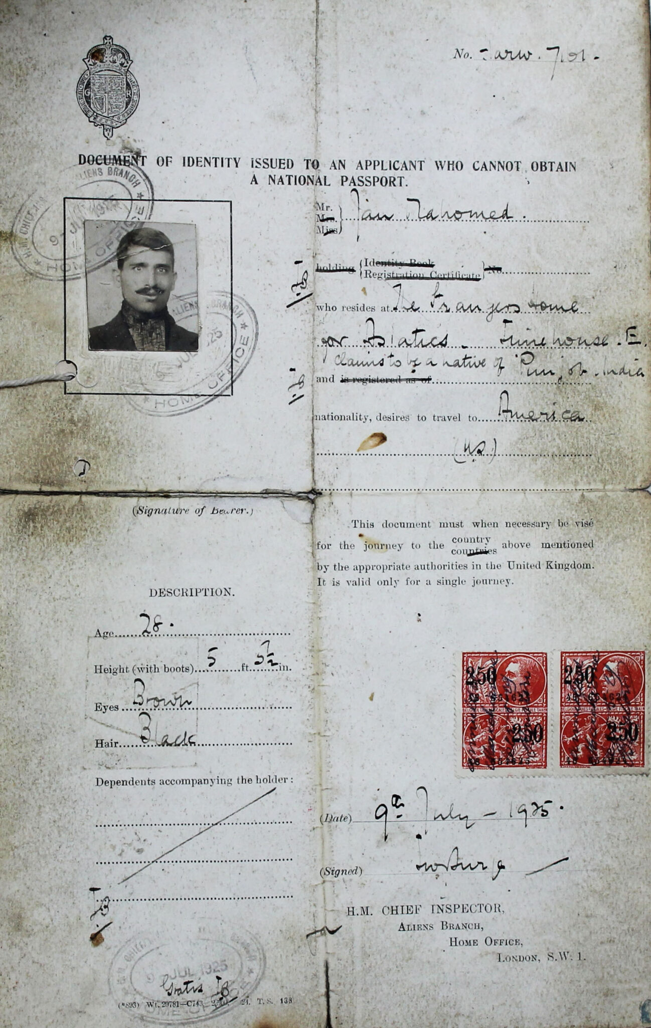 Jan Mohamed (b) - The National Archives