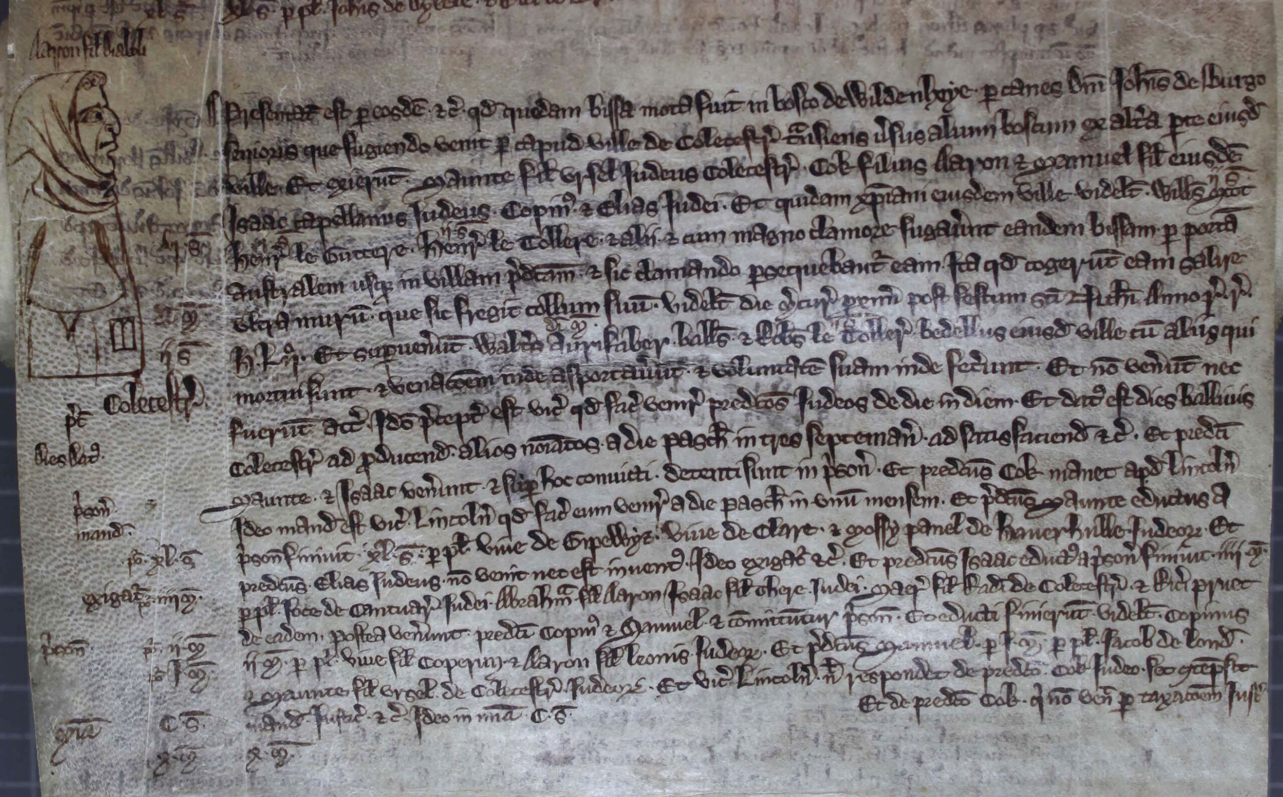 Source two - drawing of Aaron - The National Archives