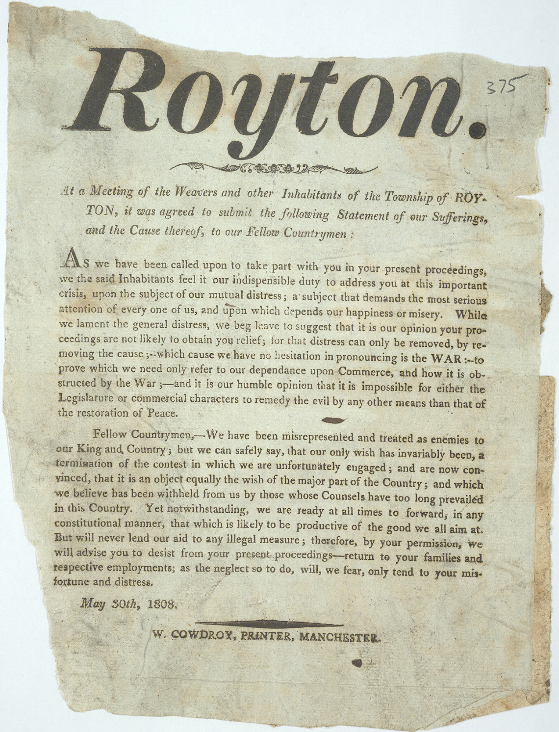 Why did the Luddites protest? - Source 5 - The National Archives