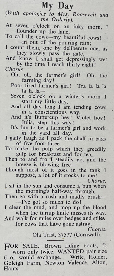 A Land Girl's day - The National Archives