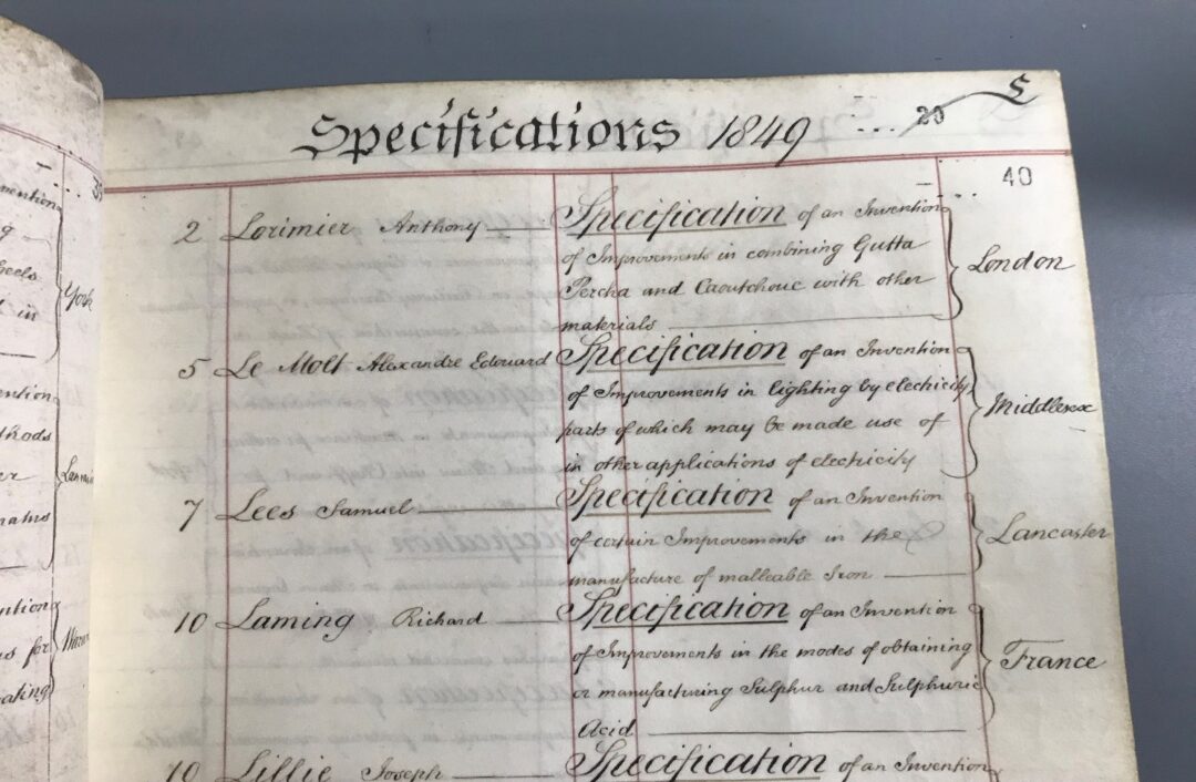 Intellectual property: patents of invention - The National Archives