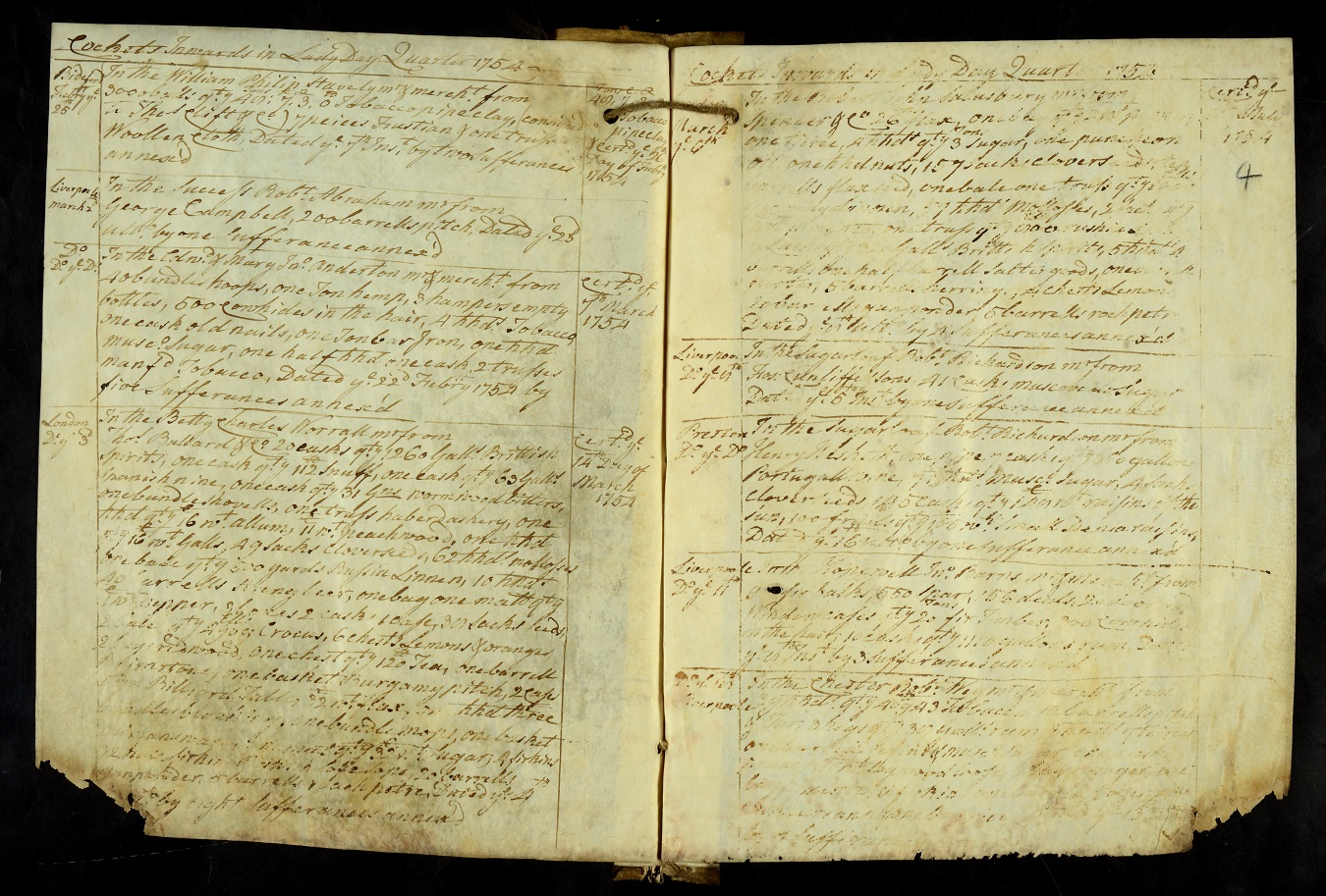 Merchant trade records: port books 1565-1799 - The National Archives