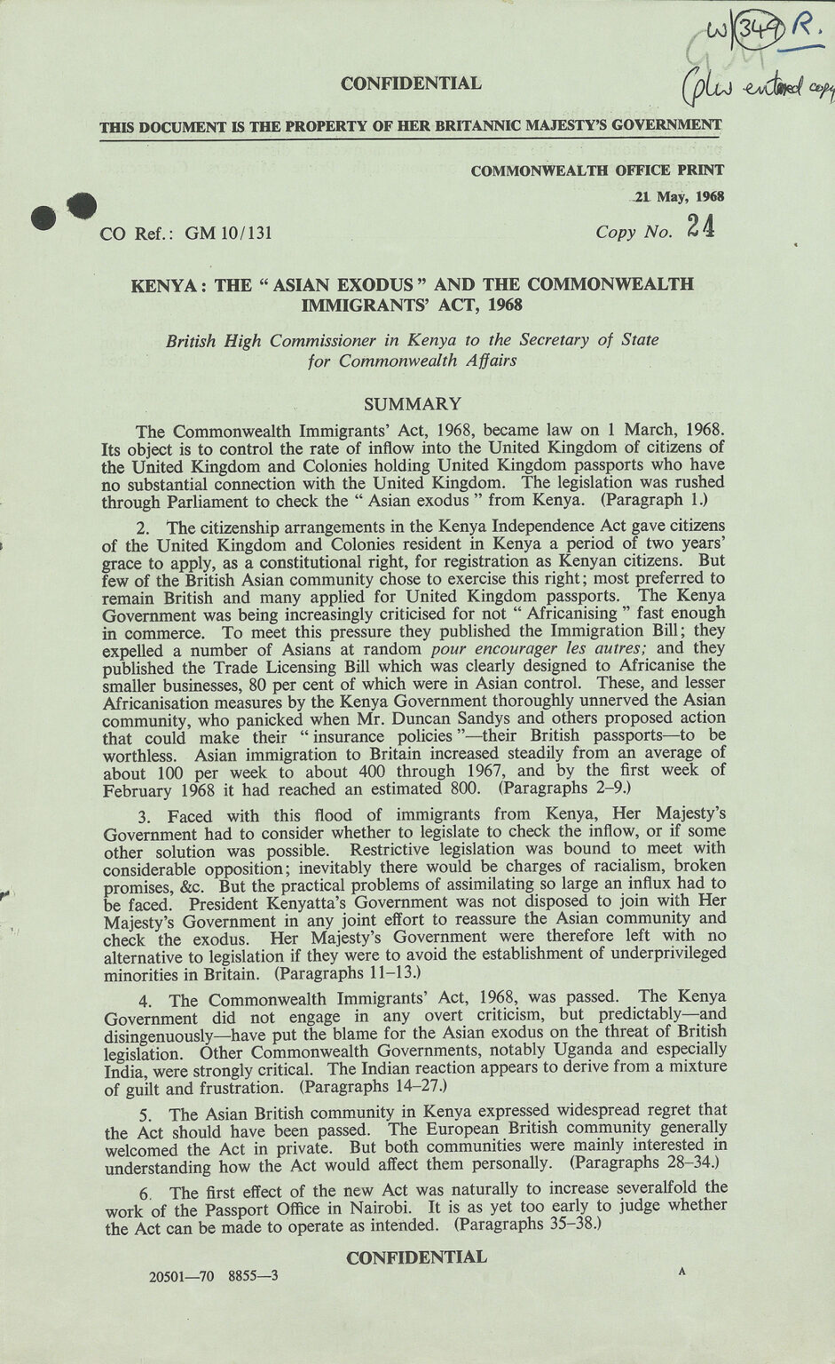 Immigration Act 1968 - The National Archives