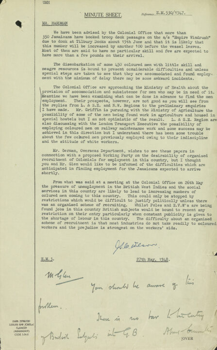 Government preparations for increased migration - The National Archives