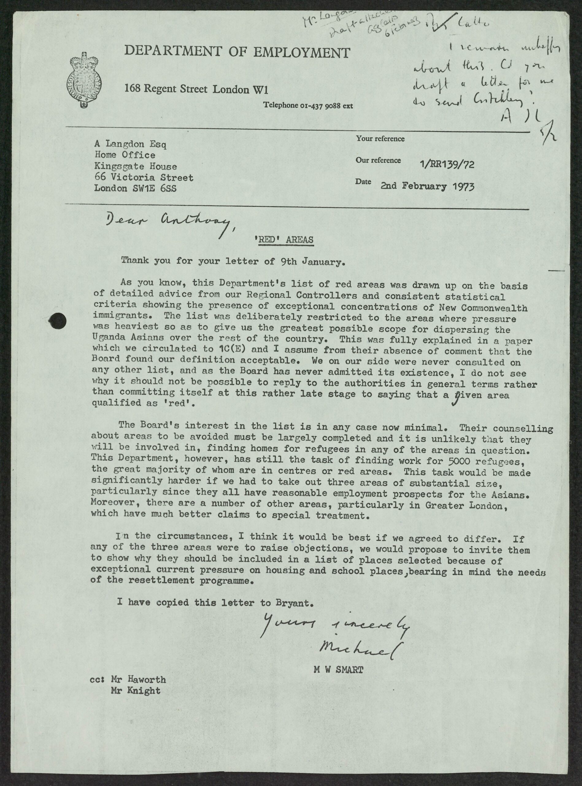 List of Red Areas - The National Archives