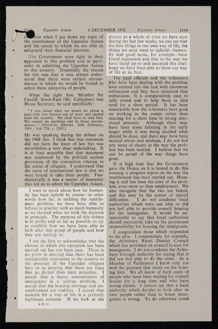 Commentary by Mr Timothy Raison MP, 6 December 1972, folio 2 - The ...