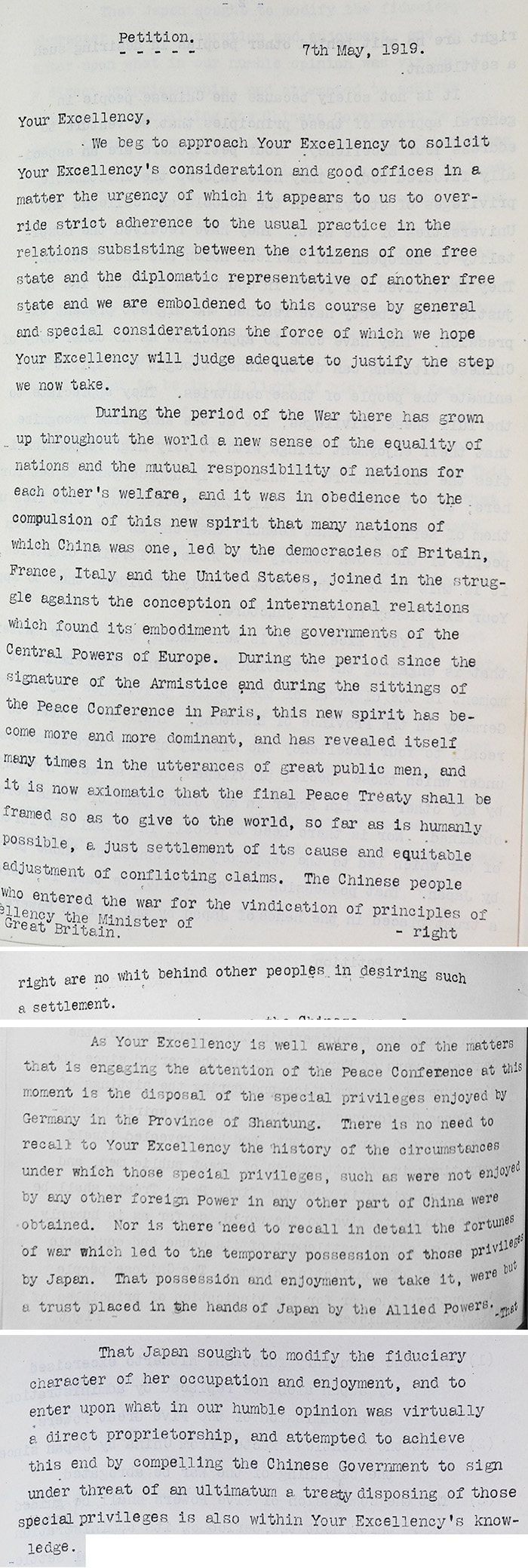 May Fourth Movement 1919 Source 4a The National Archives
