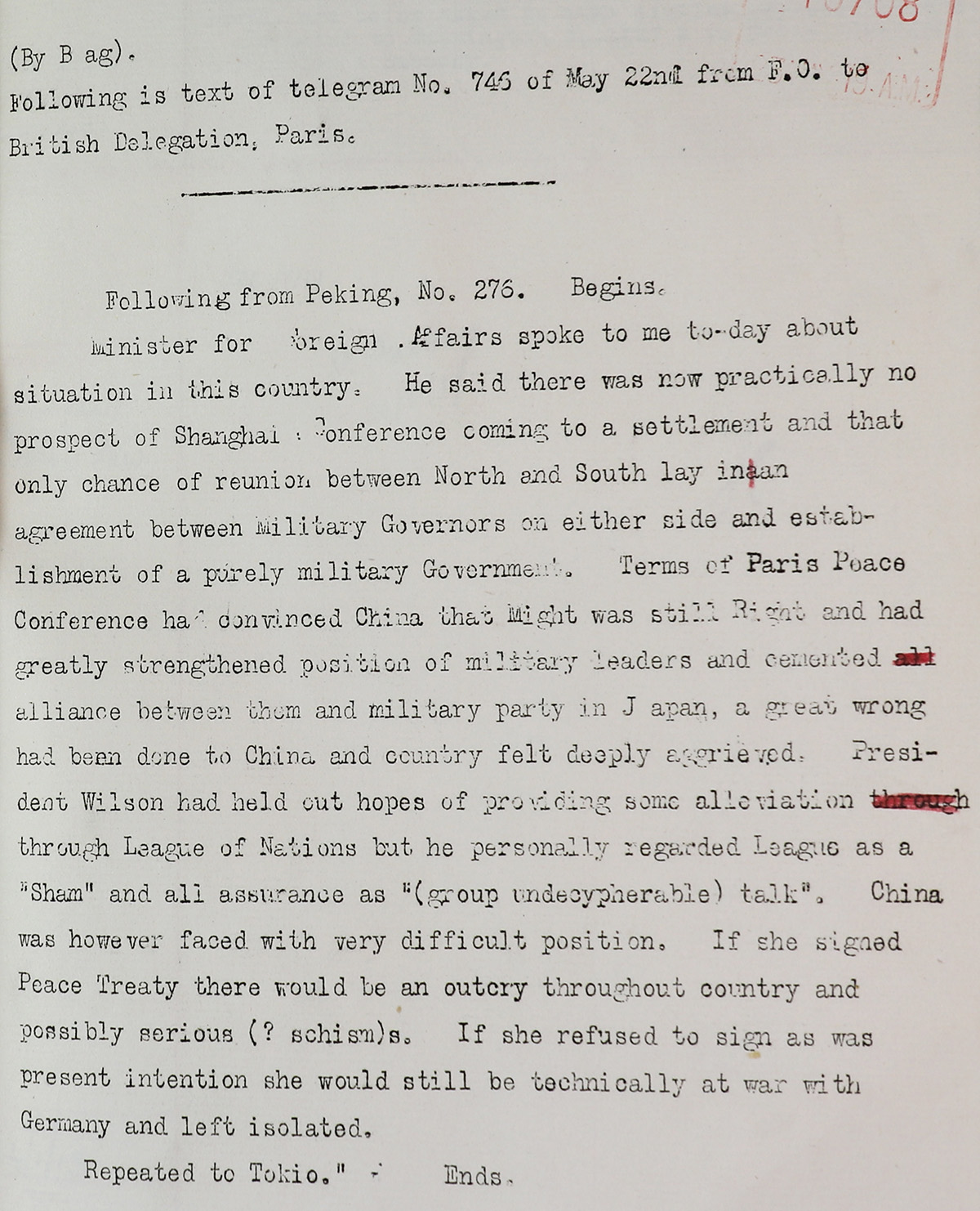 May Fourth Movement 1919 Source 5 The National Archives