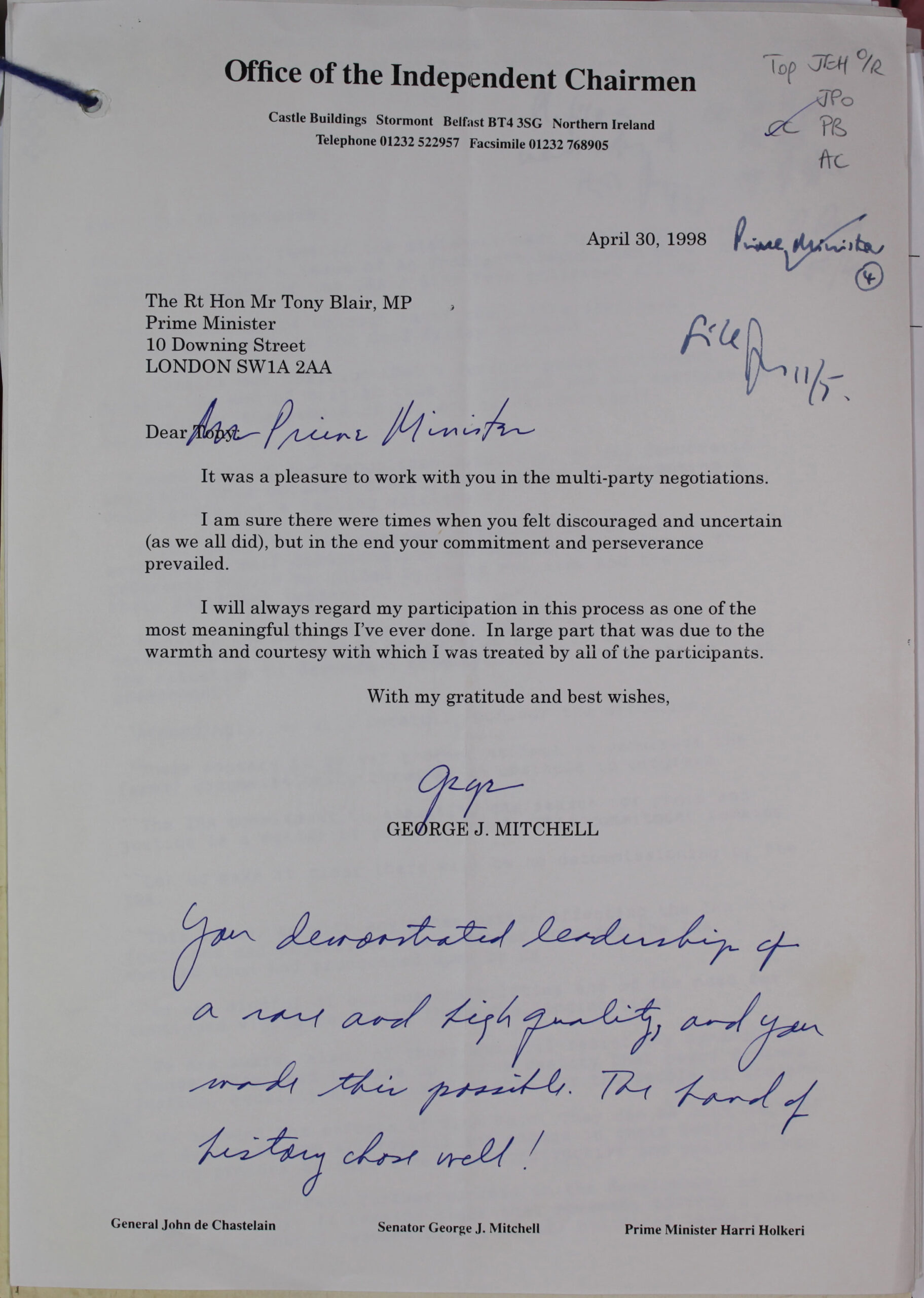 Source 6 - Letter from US Senator 30 April 1998 - The National Archives