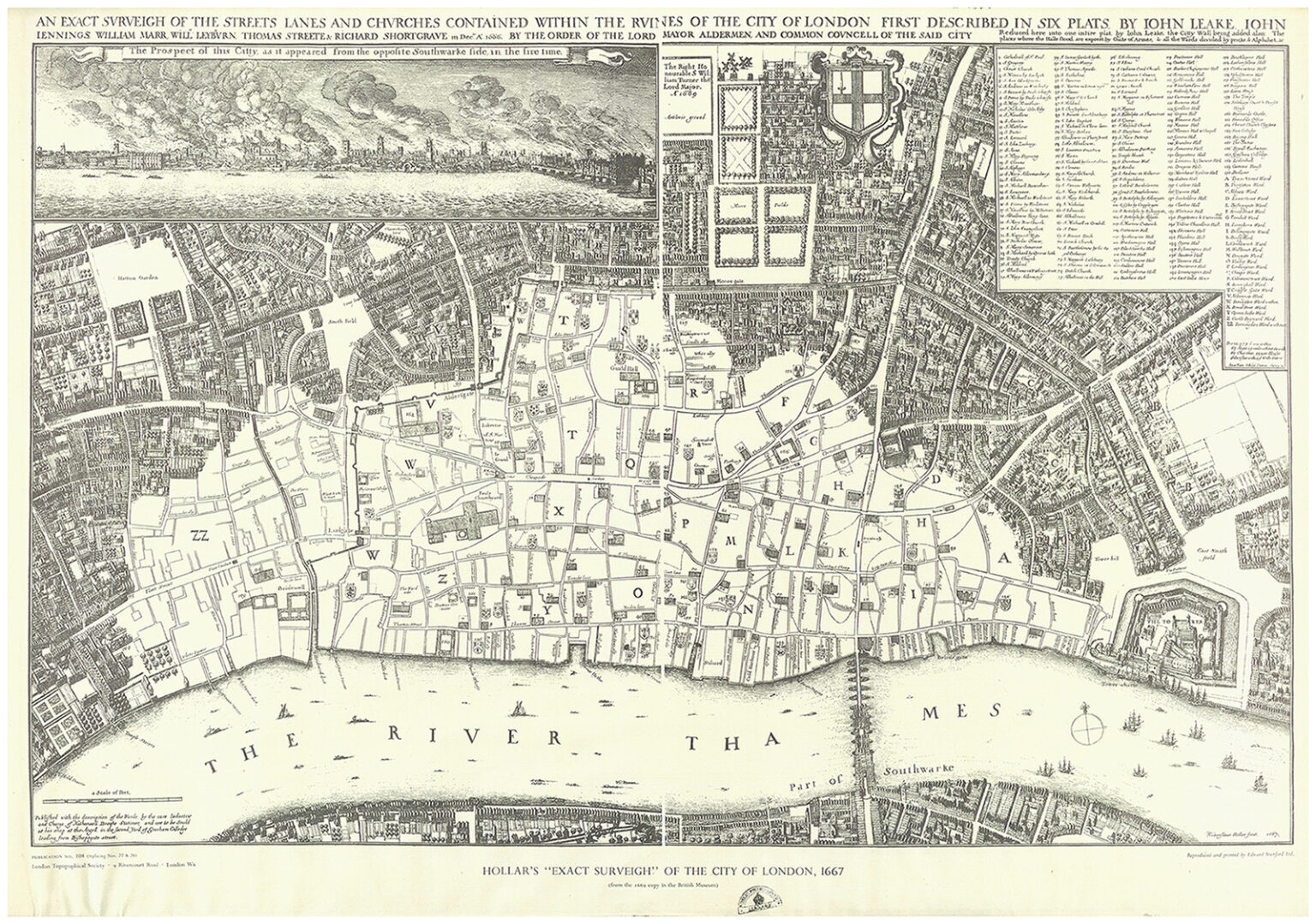 Hollar’s map of the ‘ruined city’ - The National Archives