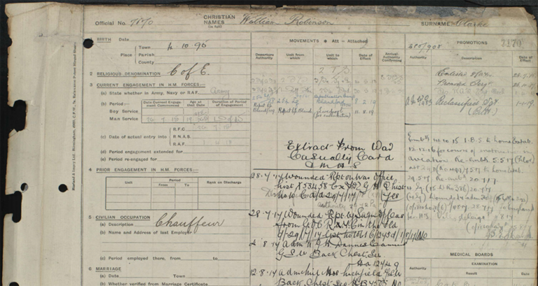 First World War military records relating to the Caribbean - Portals